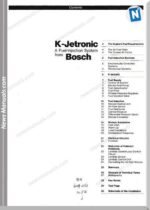 Bosch Technical Instruction K Jetronic