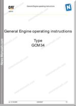 Caterpillar Engine Type Gcm34 Operation Instruccions