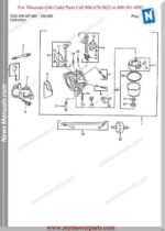 Cub Cadet Parts Manual For Model 1225 Sn 207401 239300