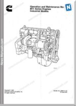 Cummins M11 Operator And Maintenance Manual