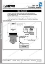 Davco Fuel Pro 382 Models Technical Manual