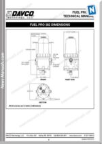 Davco Fuel Pro 382 Models Technical Manual