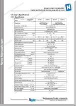 Doosan Engine De08 Engine Specs - Injection Pump Datas