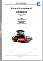 Dynapac Model Ca252 Vibratory Roller Maintenance Manual