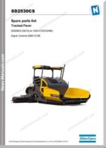 Dynapac Model Tracked Paver Sd2530 Cs Parts Manuals