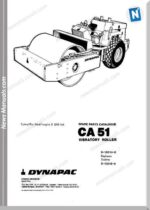 Dynapac Models Ca51 Parts Catalogue