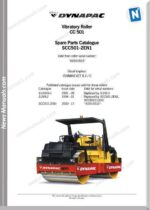 Dynapac Models Cc501 2 Parts Catalogue