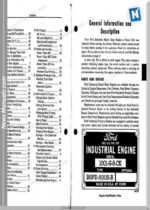 Ford Industrial Engines Models E134 And D172 Owners Manual