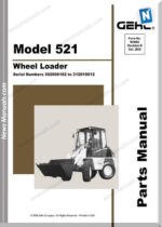 Gehl 521 All Wheel Steer Loader Parts Manual 909882B