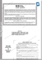 Gehl Skid Loader Hl2500 Models Operator Manuals