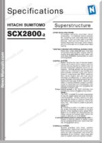 Hitachi Sumitomo Scx2800 2 Hydraulic Crawler Crane
