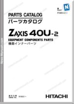 Hitachi Zaxis 40U-2 Equipment Components Parts Catalog