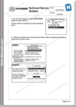 Hyundai 2006-2007 Year Auto Door Lock Service Manual