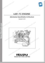 Isuzu 4Jb1-Tc Engine Mechanical Specification Structure