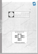 Manitou Forklift M26-50-4 547511En Parts Manual