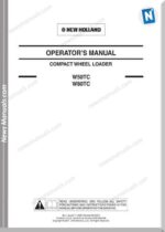 New Holland W50Tc And W80Tc Compact Wheel Loader 2007 - Operator Manual