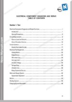 Nissan Training Electrical Components Diagnosis