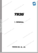 Takeuchi Compact Excavator Tb36 Whorkshop Manual