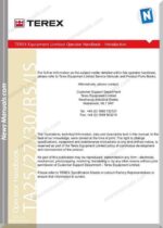 Terex Operator Hand Book Ta30 Operator Manual