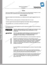 Toyota Bt 6Hbw30 6Hbe30-4 6Hbc30-40 6Tb50 Repair Manual