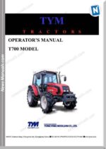 Tym T700 Models Operation Manual