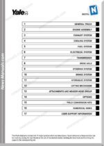 Yale B875 Gp Glp Gdp 040Vx-Gp Glp Gdp070Vx Part Manual